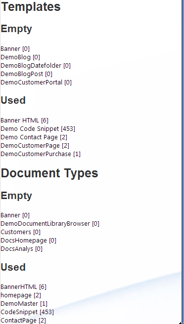 Clean up your Umbraco Templates and Document Types
